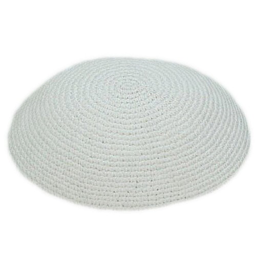 White Hand Made Yarmulke Jewish Kippah Kipa Judaica Yamaka Kippa ...