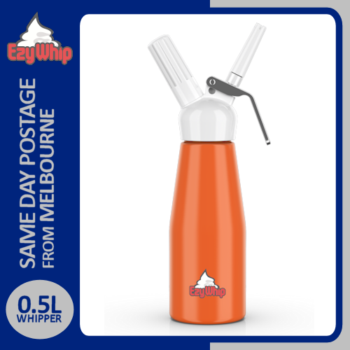 EZYWHIP CREAM WHIPPER 0.5L ORANGE DISPENSER WHIPPED BULBS | eBay