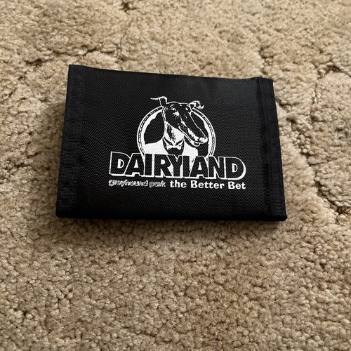 Dairyland Greyhound Park Nylon Bifold Wallet Kenosha Wisconsin | eBay