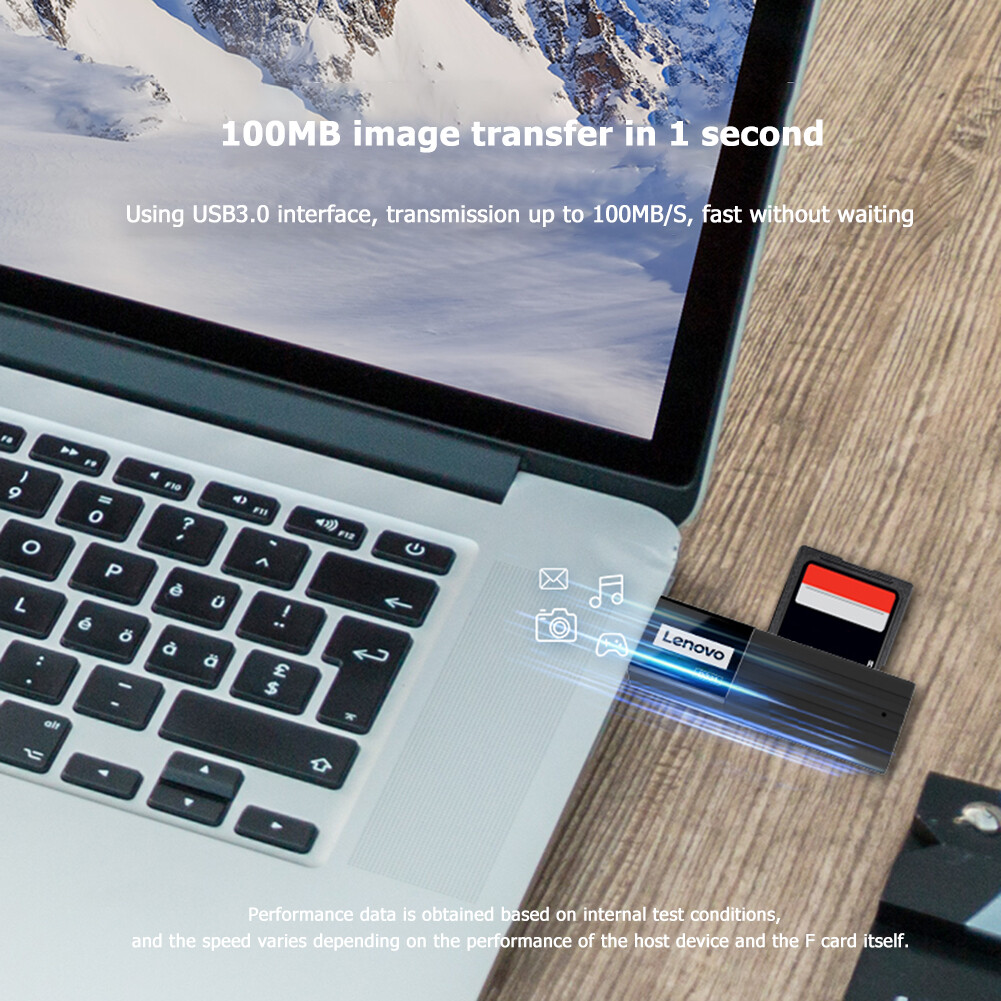 Lenovo D231 2 in 1 USB 3.0 Memory Card Reader TF Security Digital Card ...