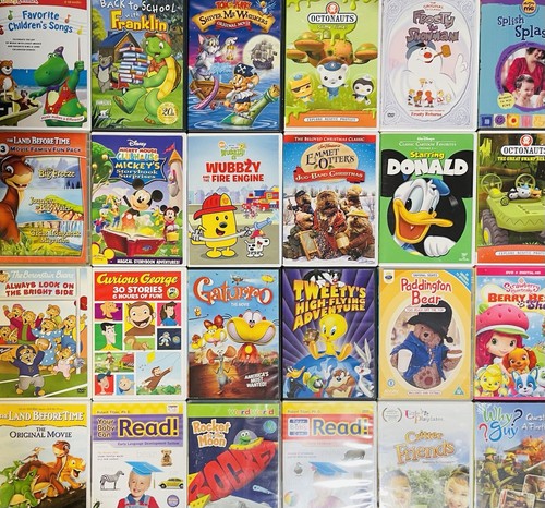 50 Wholesale RANDOM KIDS / TODDLERS ANIMATED CARTOONS /MOVIES ...