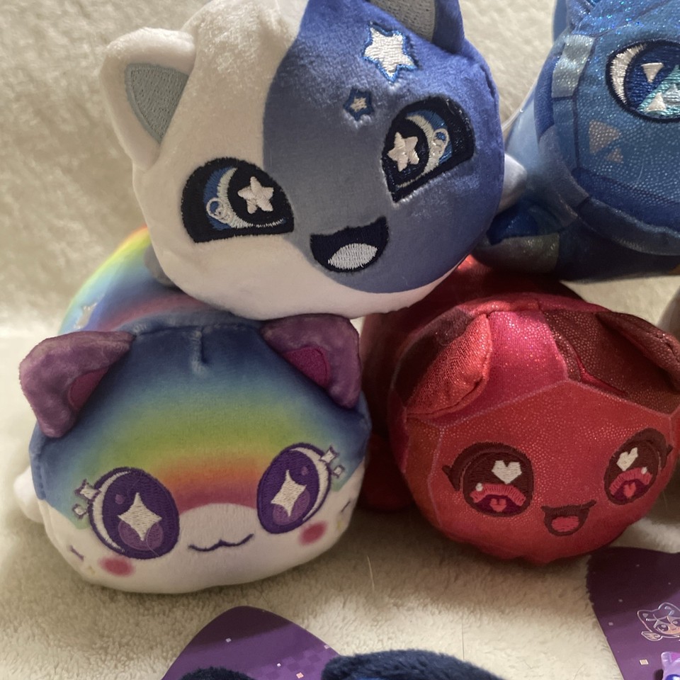 Aphmau Meemeows Lot Of 5 Plush Celestial Cats Sun And Moon With Hair ...