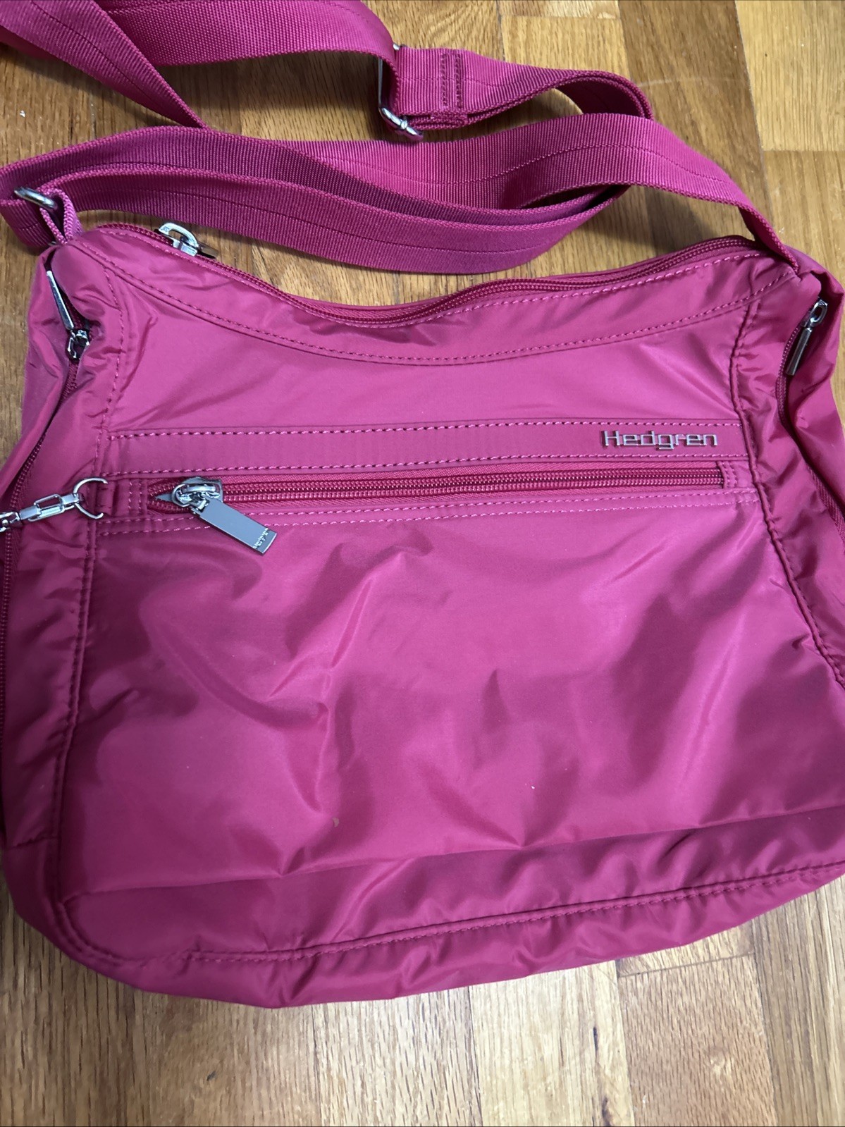 Hedgren Eye Medium Crossbody Handbag Women's Shoulder Bag Pink Nylon | eBay