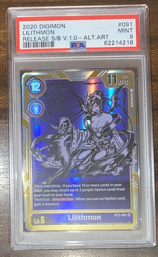 2020 Digimon Lilithmon Alt. Art BT3-091 Special 1.0 PSA 9 | eBay Australia
