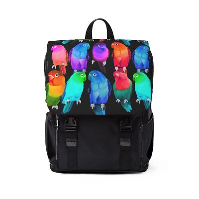 The Love Birds Backpack Original Colorful Design | eBay