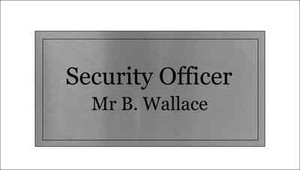 Security Officer Personalised Executive Office Signs Aluminium | eBay