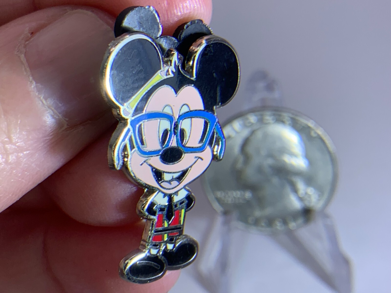 Disney Mickey Mouse Nerds Rock Vintage Tack Pin T-585 | eBay