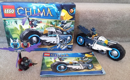 LEGO LEGENDS OF CHIMA: Transformable Eglor's Twin Bike 70007-Missing ...