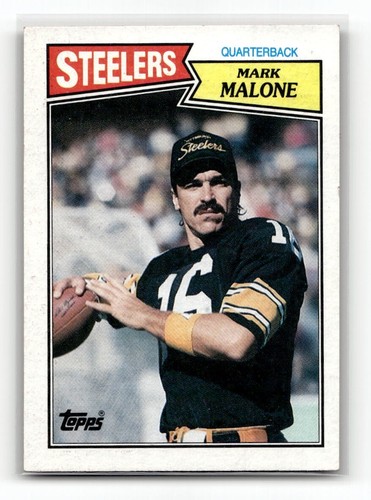 1987 Topps Football #284 Mark Malone Pittsburgh Steelers Quarterback | eBay