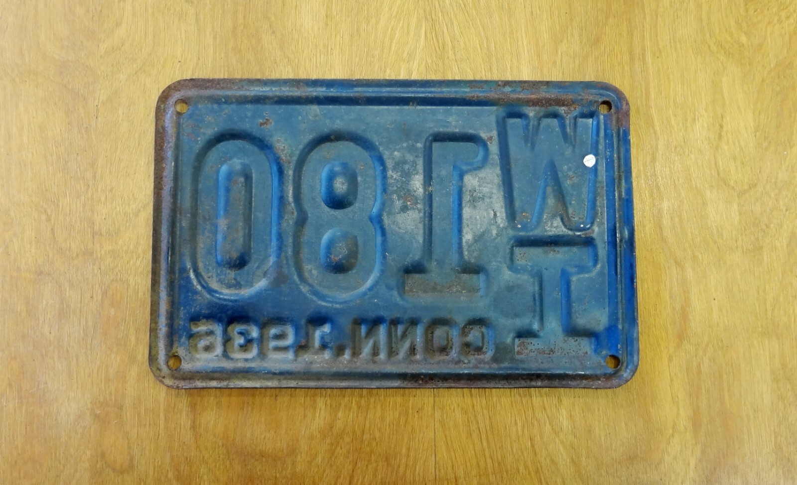 1936 Connecticut License Plate Original CT Tag Plate WI 180 Ford Hot ...