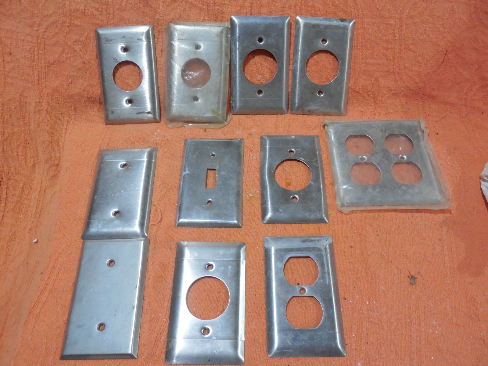 (10) Light Switch Duplex Blank Conduit Wall Plate Outlet Covers not all ...
