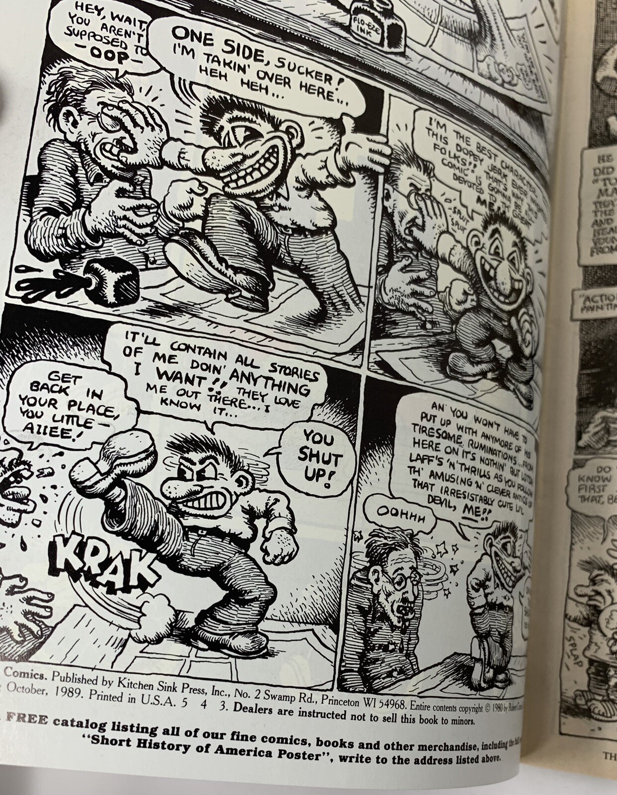 Snoid Comics R. Crumb 1989 Third Printing + More Two Magazine Clippings ...