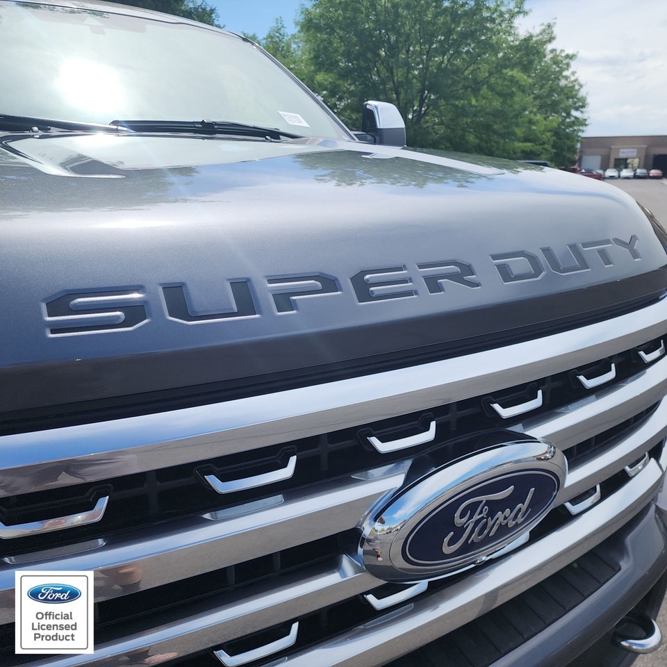 2023-2026 Ford Super Duty Hood Inserts Letters Vinyl Decals Stickers F ...