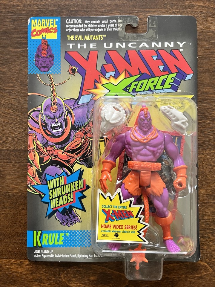 Marvel Toybiz 1993 KRULE X-Men X-Force Action Figure - Shrunken Heads ...