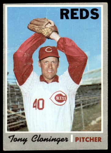 1970 TOPPS TONY CLONINGER CINCINNATI REDS #705 VG/EX SP High # | eBay