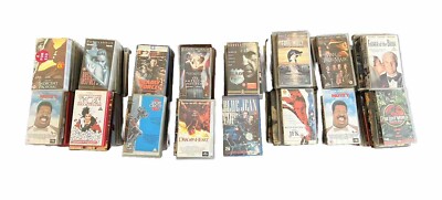 18x VHS Tape Random Bundle Job Lot Family Animation Movies Music Comedy ...