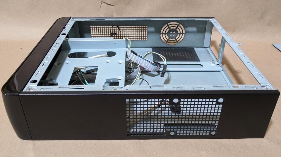 NEW Empty Linkworld DIY Black Mini-ITX Media Center HTPC Desktop/Tower ...