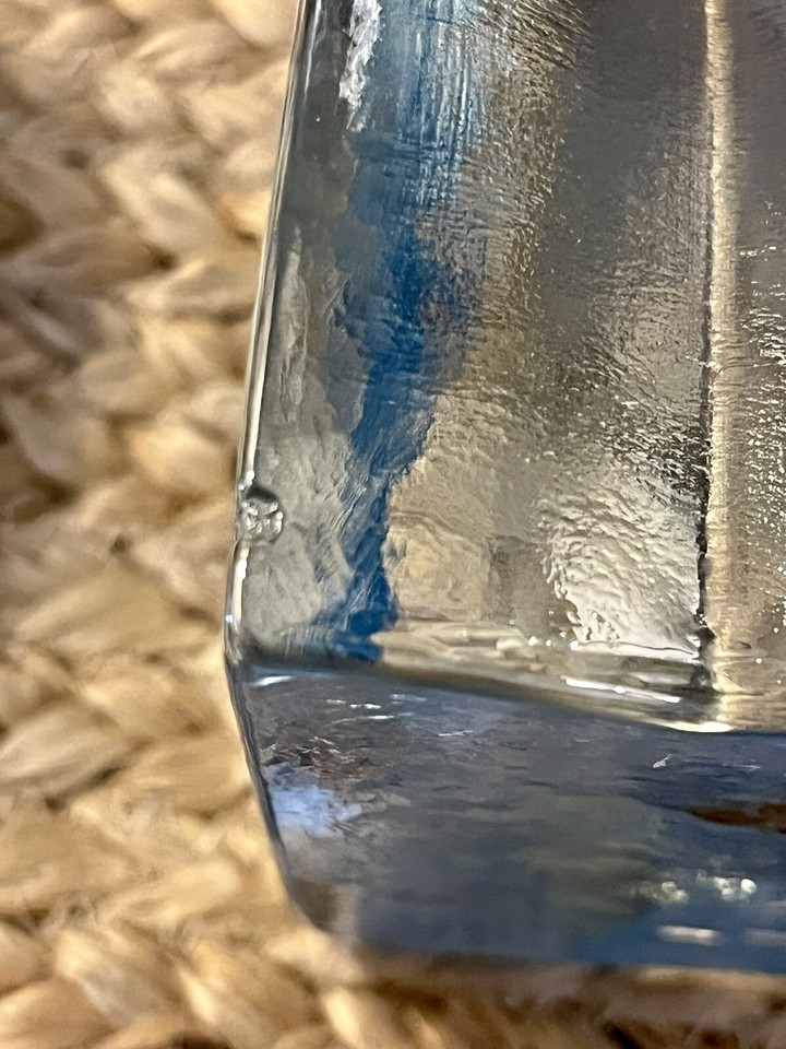 Vintage Blenko Ice Block Waterfall MCM Clear Art Glass Bookends | eBay