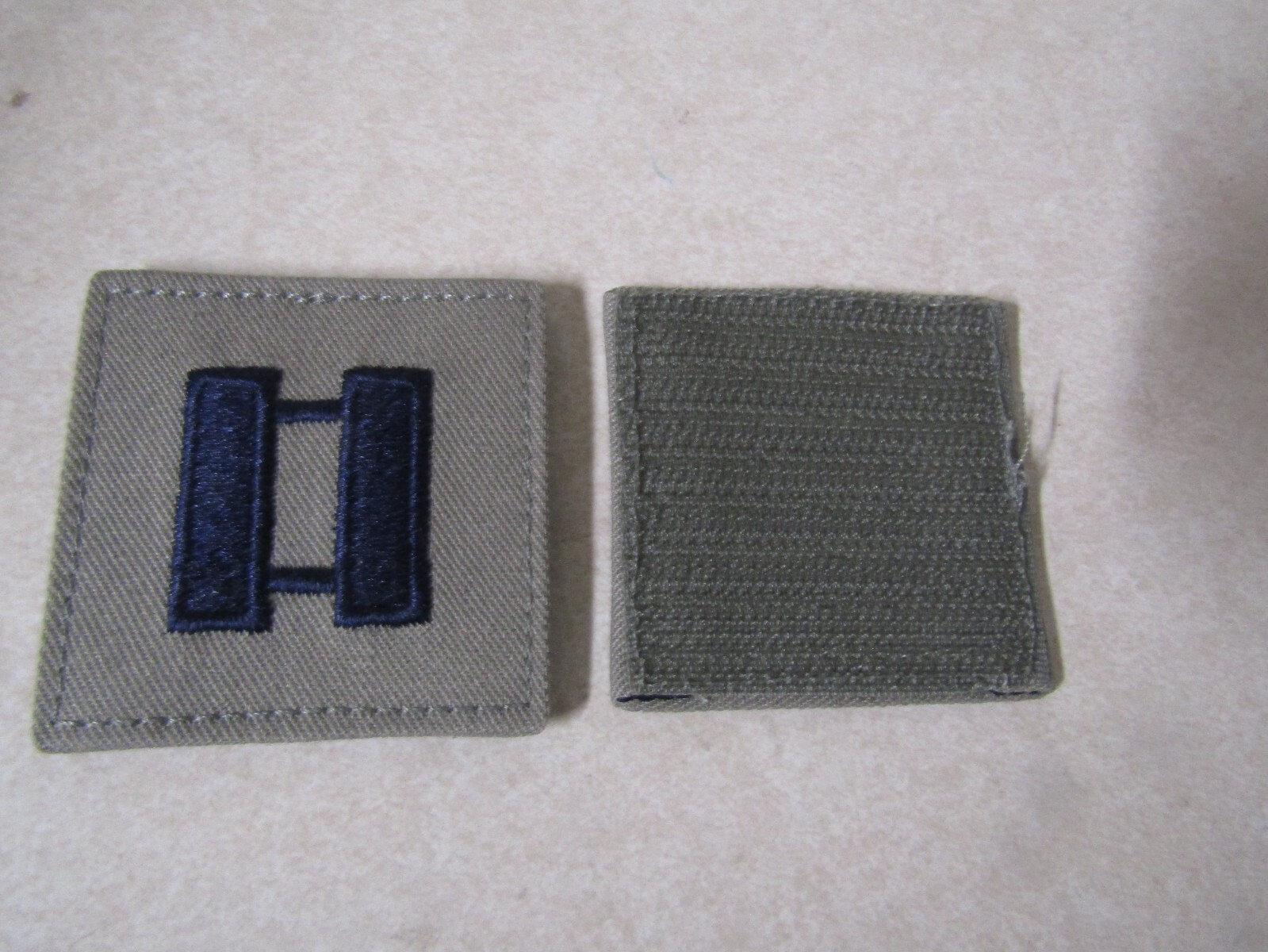 MILITARY PATCH HOOK & LOOP US AIR FORCE ABU GRAY APPROX 2X2 CAPTAIN ...