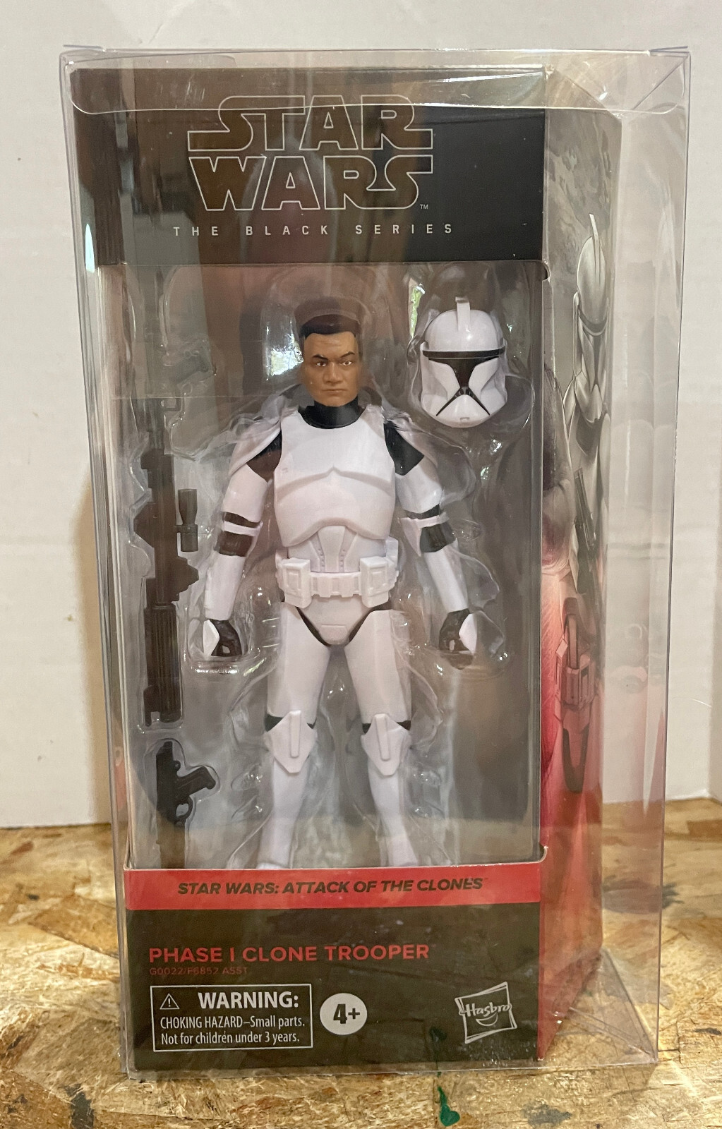 STAR WARS BLACK SERIES 6 Inch AOTC Phase 1 Clone Trooper Figure MINT IN ...
