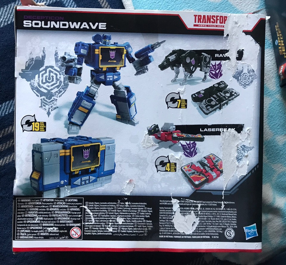 Transformers Netflix Soundwave Sealed Mint Complete | eBay