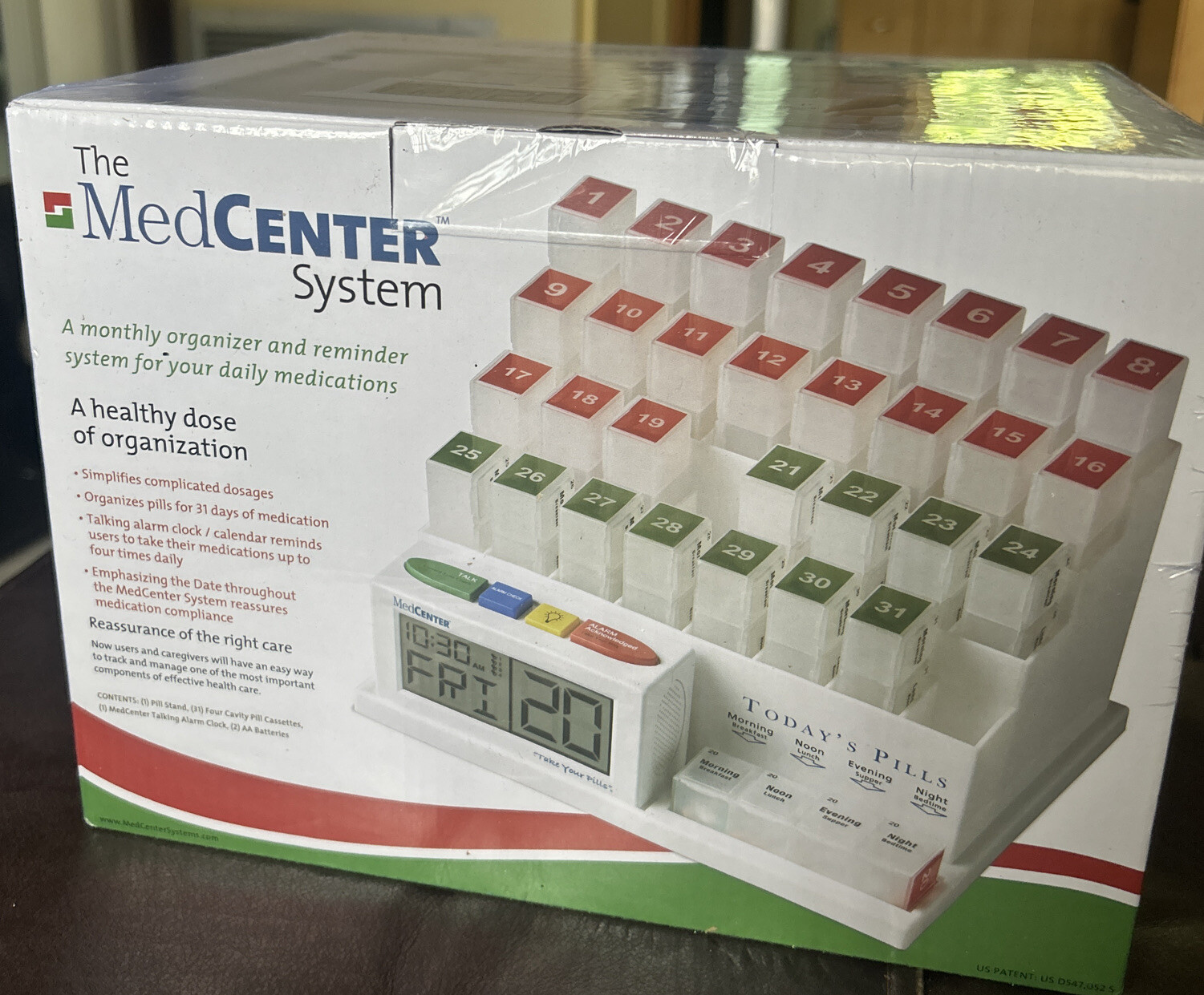 The MedCenter System Monthly Pill/Medicine Organizer with Digital ...