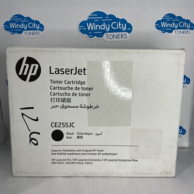 HP CE255JC Black Toner Cartridge 55X Extra High Yield 20K Pg Genuine ...