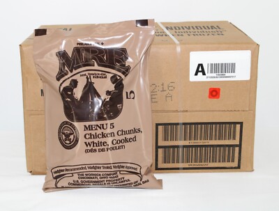 MRE U.S. Military Ready to Eat Meals INSP 2025 or Better - options 1,2 ...