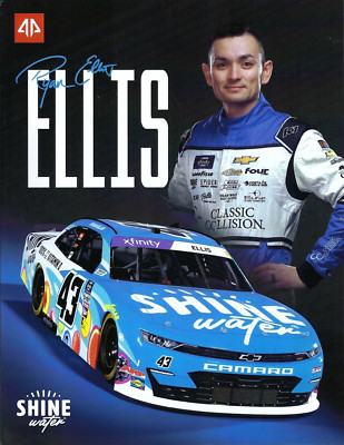 2024 RYAN ELLIS “SHINE WATER” #43 NASCAR XFINITY SERIES POSTCARD | eBay