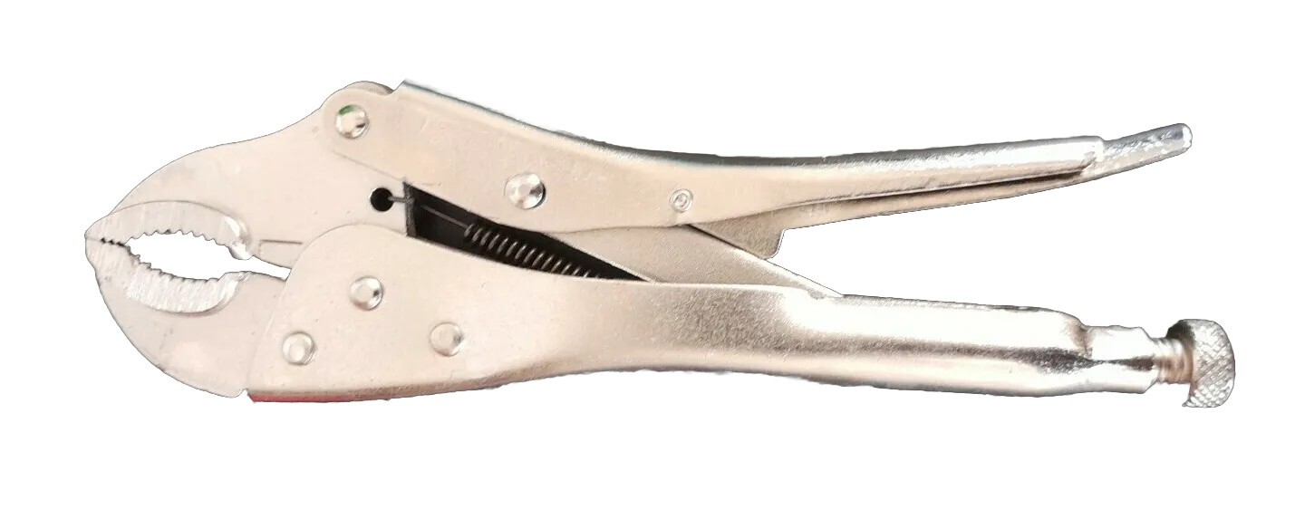 2PC 10" 250mm Multi Grips Locking Plier Curved Jaw Round Mouth Nose ...