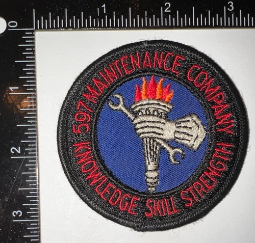 Cold War US Army 597th Maintenance Company Patch | eBay