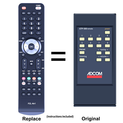 Replacement Remote Control Fit For ADCOM GTP-500 Pre-Amplifier New | eBay