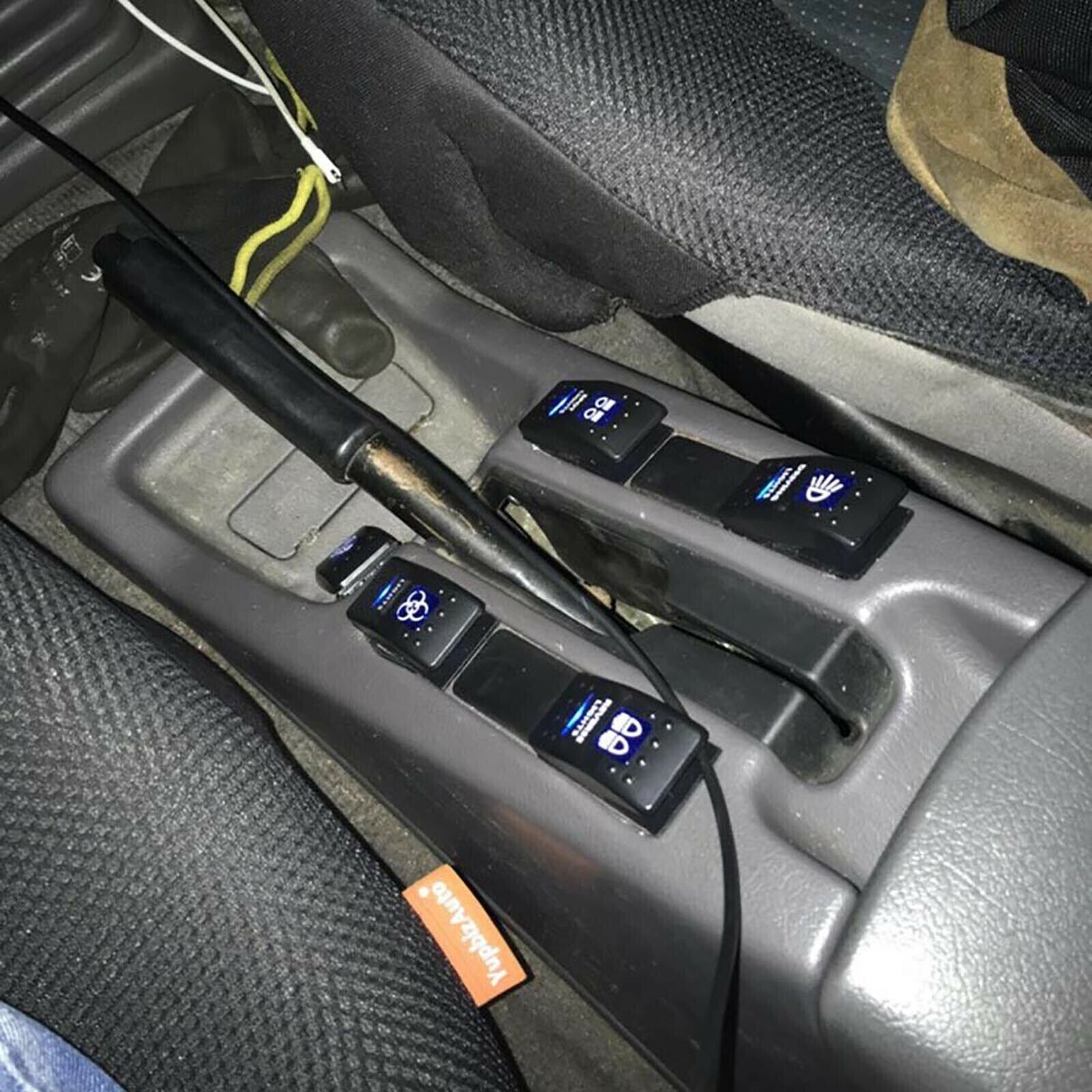 5V 20A Fog Ligh Bar Push Button Rocker Toggle Switch Blue LED For Cars ...