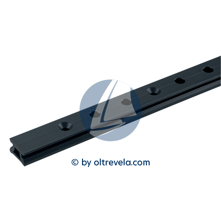 Harken Low Profile Track 27 Mm - 2 Hole Aluminum Anodized Hard Stop ...