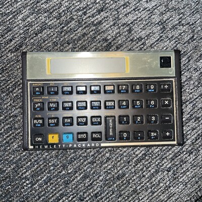 HP 12C Financial Calculator Hewlett-Packard W/ Original Case Free Ship ...