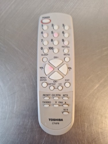 TOSHIBA CT-878 TV REMOTE CONTROL 14AF45 20AF45 24AF45 20AF46C 24AF46 ...