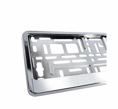 Chrome Super Gloss Number Plate Surround Holder Frame for any Car | eBay UK
