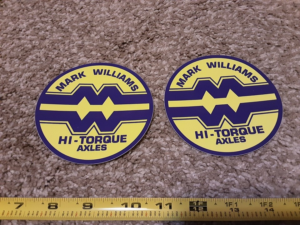Lot of 2 Mark Williams Axles Racing Decals Stickers NHRA Nascar PDRA ...