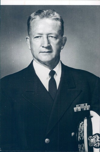 1963 Photo Claude V Ricketts Admiral Military Officer Chief Naval ...