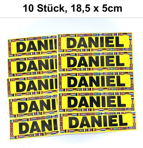 10x Sticker Name Daniel Autocollant de Voiture Plaque Du Nom ...