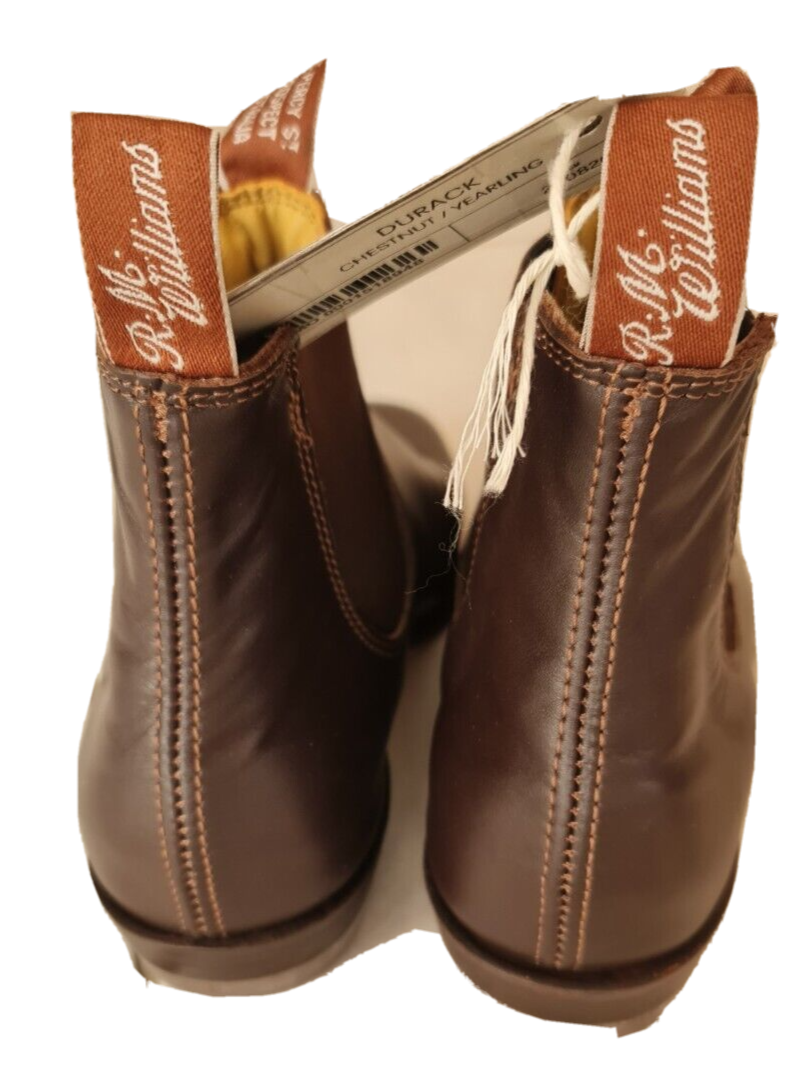 BRAND NEW RM WILLIAMS Durack Chestnut Yearling Leather Chelsea Boot 4G ...