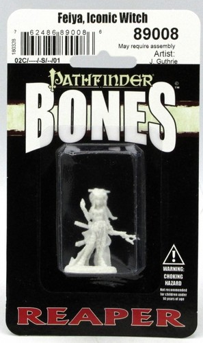 Reaper 89008 Feiya Iconic Witch (Pathfinder Bones) Female Wizard ...