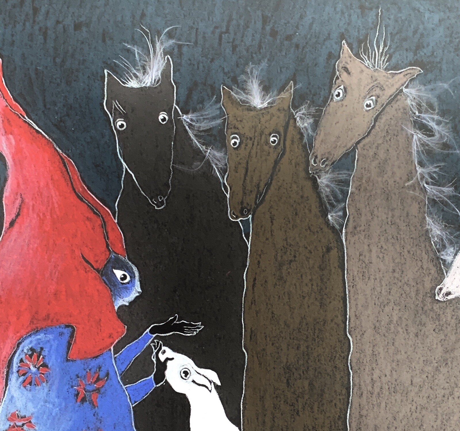 Allan Reid mixed media horses rabbits Janis Joplin poster artist ...