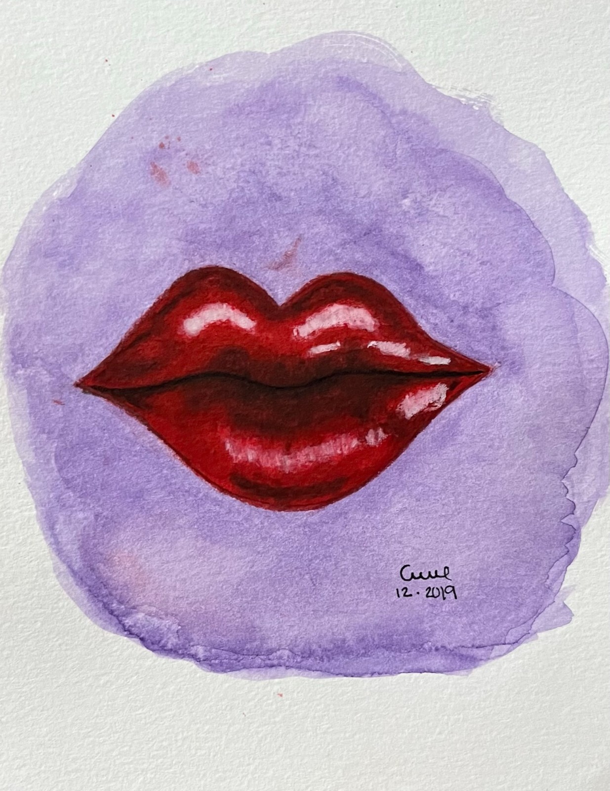 Watercolor Mouth