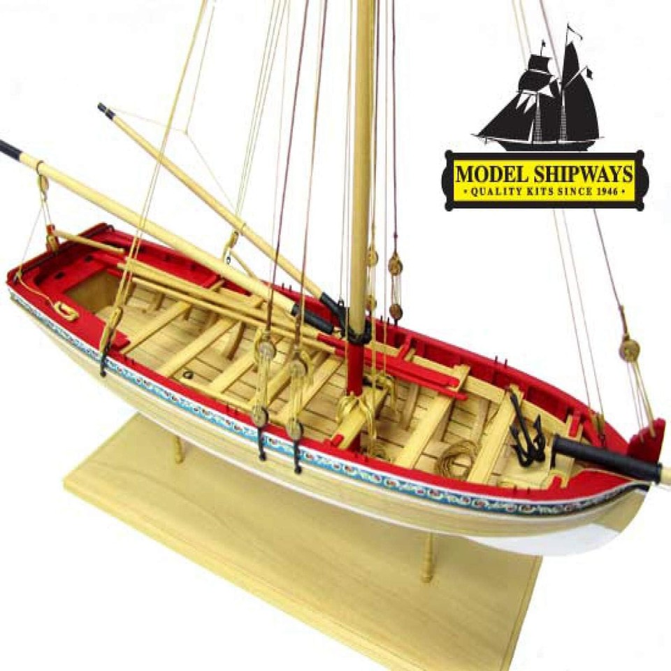 Modelexpo MS1457CBT Model Shipways Longboat 18th Century 1:48 Assembly ...