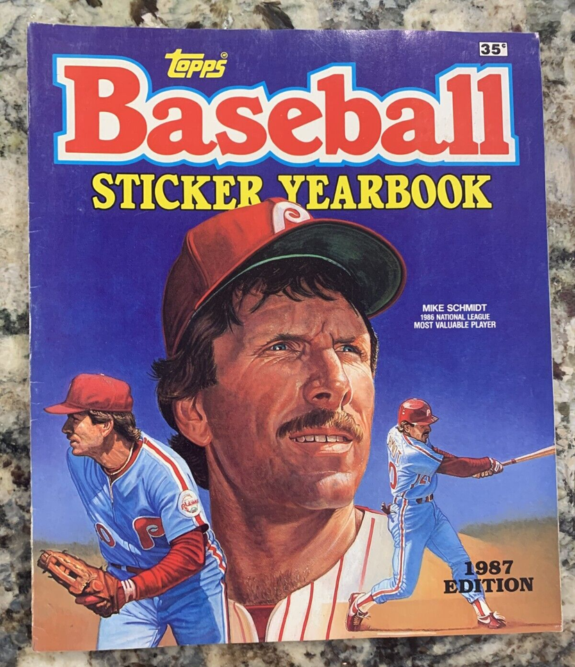 Topps Baseball Sticker Album 1986 1987 1988 1989 Football 1987! Panini ...