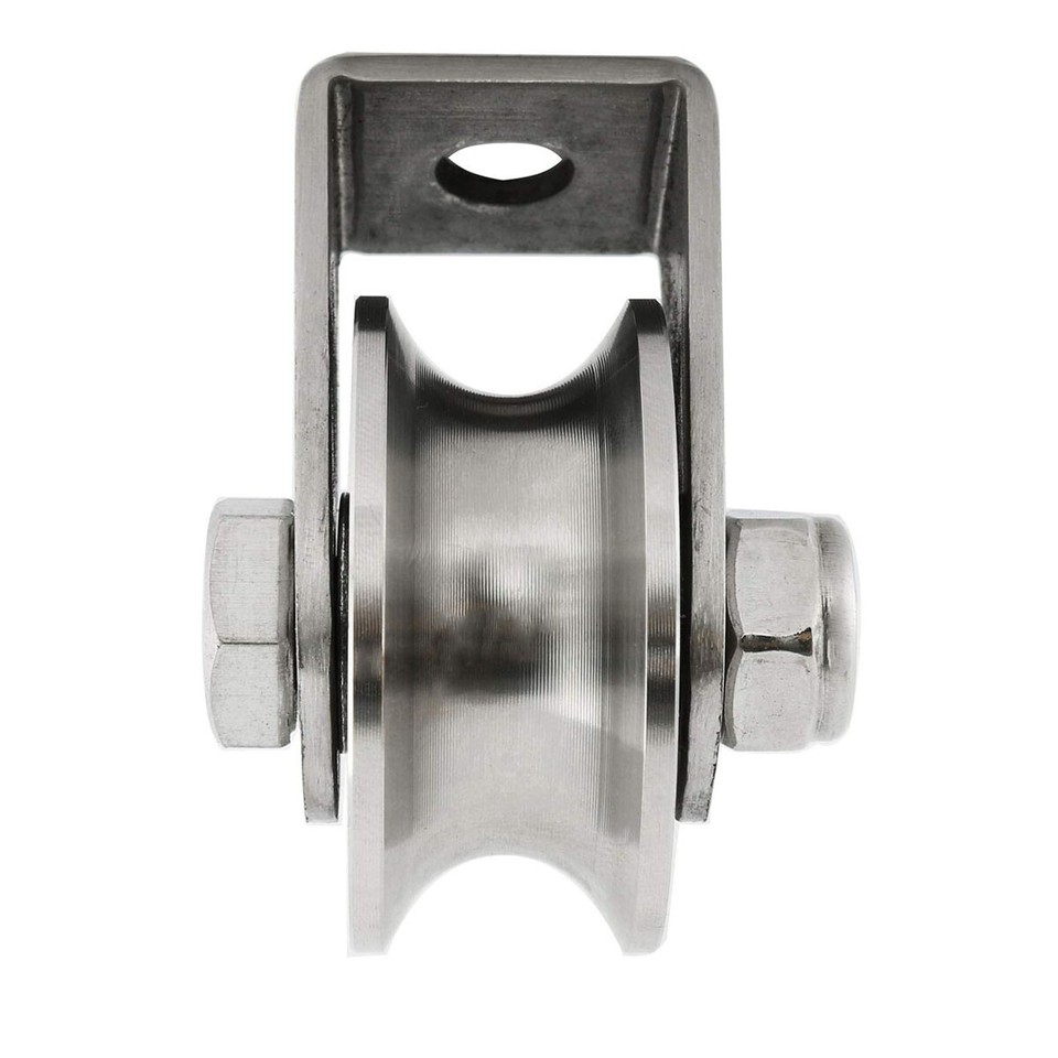 V/U Pulley Wheel Steel Rope Wheel Bearing Pulleys for Rope Cable Pulley ...