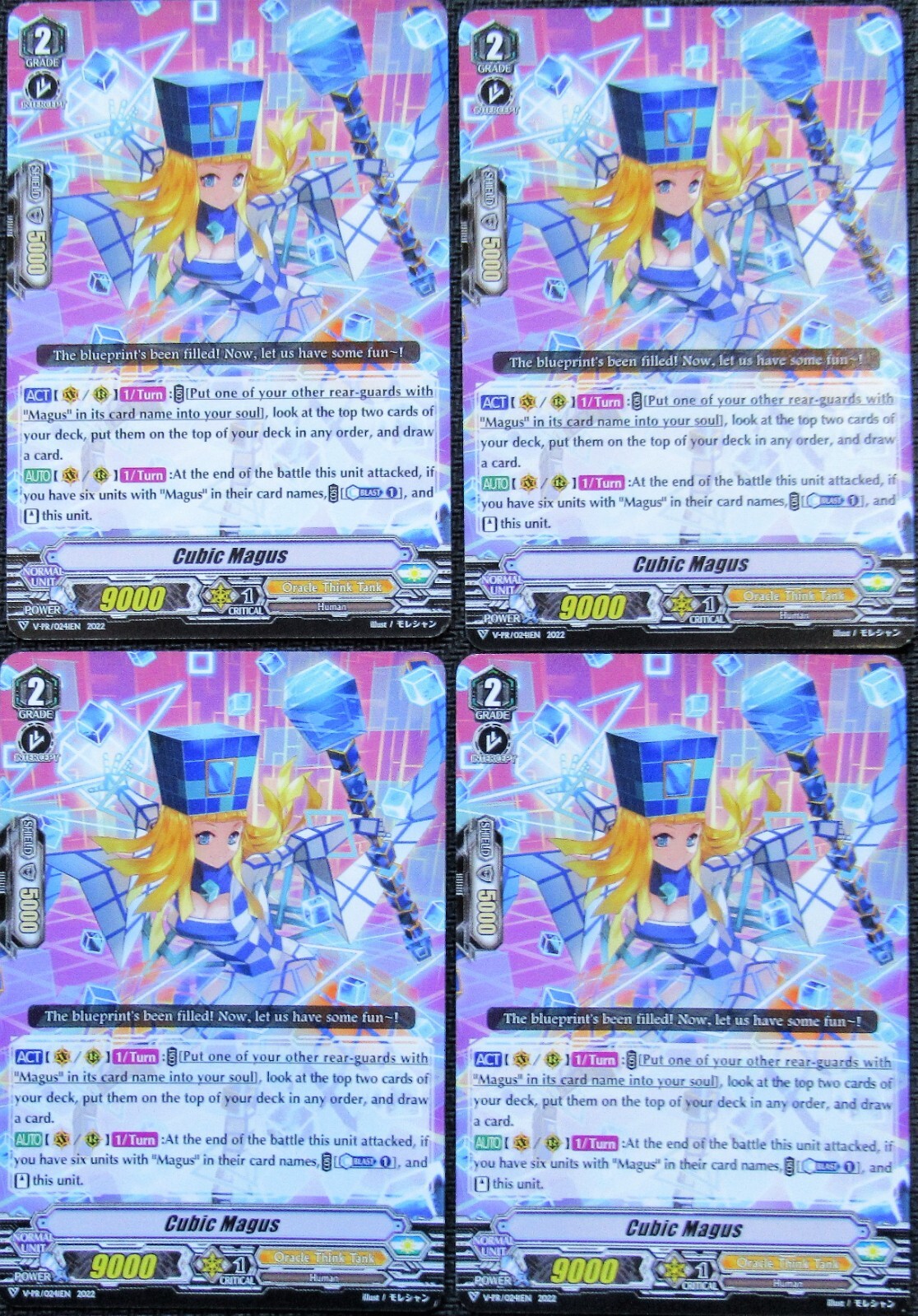 4x CUBIC MAGUS V-PR/0241EN Cardfight Promo - 4 MINT CARDS | eBay