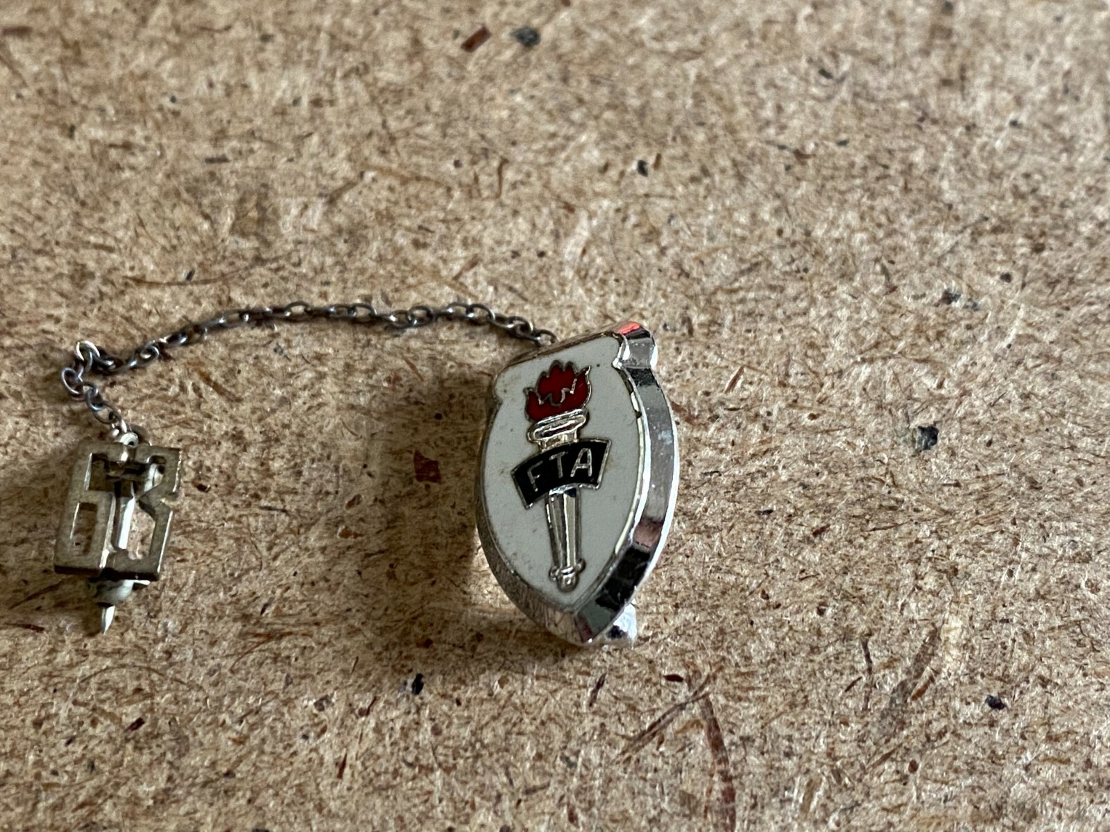 VINTAGE 1963 FTA TORCH STERLING SILVER & ENAMEL PIN CANADA | eBay