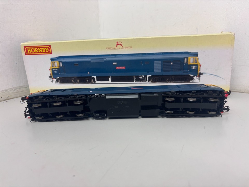 Hornby R2348 Class 50 50018 'Resolution' BR Blue - OO - Boxed | eBay UK